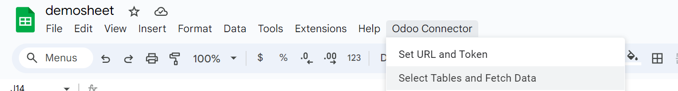 Demo - Odoo Googlesheets Connector - Techfinna
